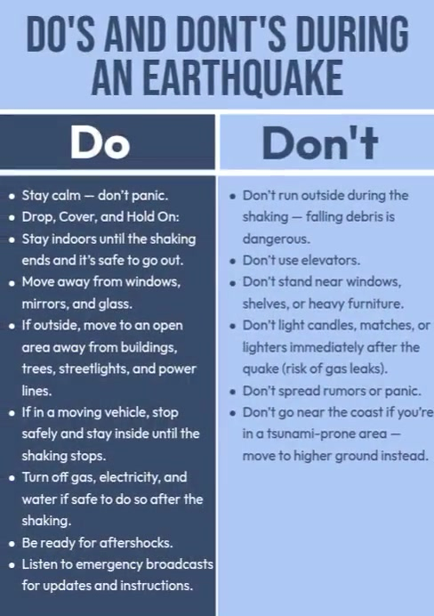 Earthquake Safety Guide Template | PosterMyWall