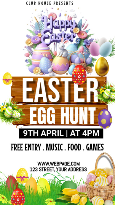 Easer party Template | PosterMyWall