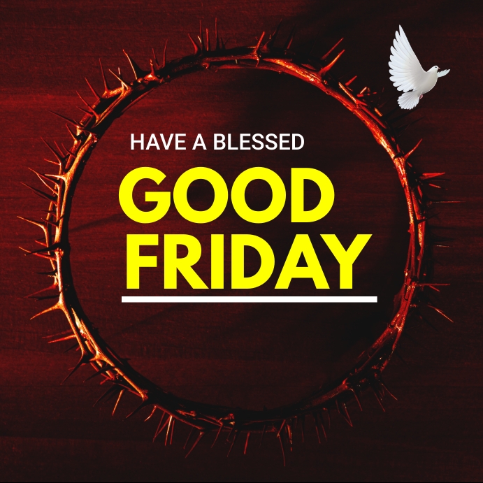 Easter, good friday, good friday service Template | PosterMyWall