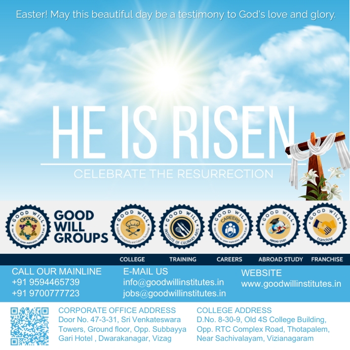 Copy of Easter, He is risen, Jesus, Jesus Christ, | PosterMyWall