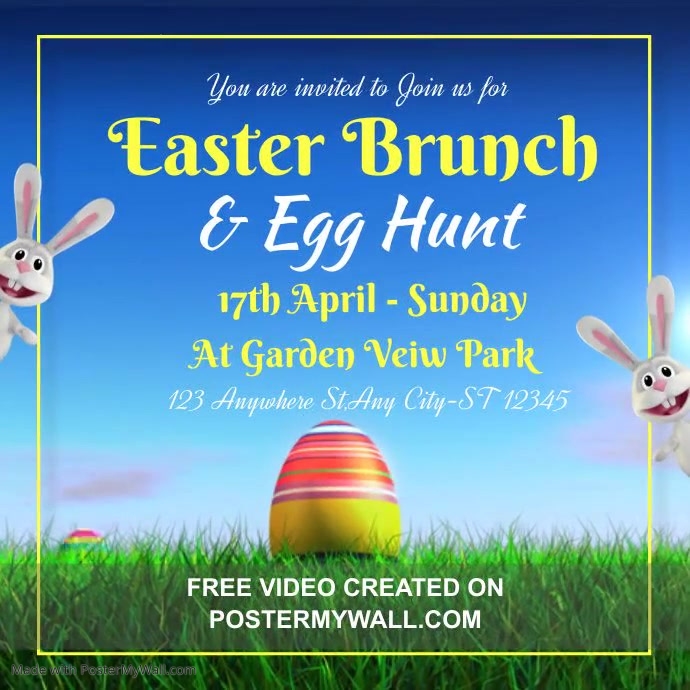 Copy of easter,spring, event,brunch,egg hunt | PosterMyWall