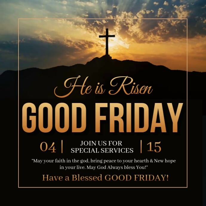 Copy of easter, event,good friday,church | PosterMyWall