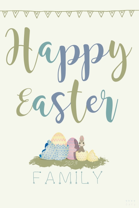 Easter 2023 MbyCary Template | PosterMyWall