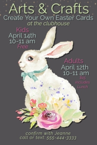 Easter Arts and Crafts Poster Template | PosterMyWall