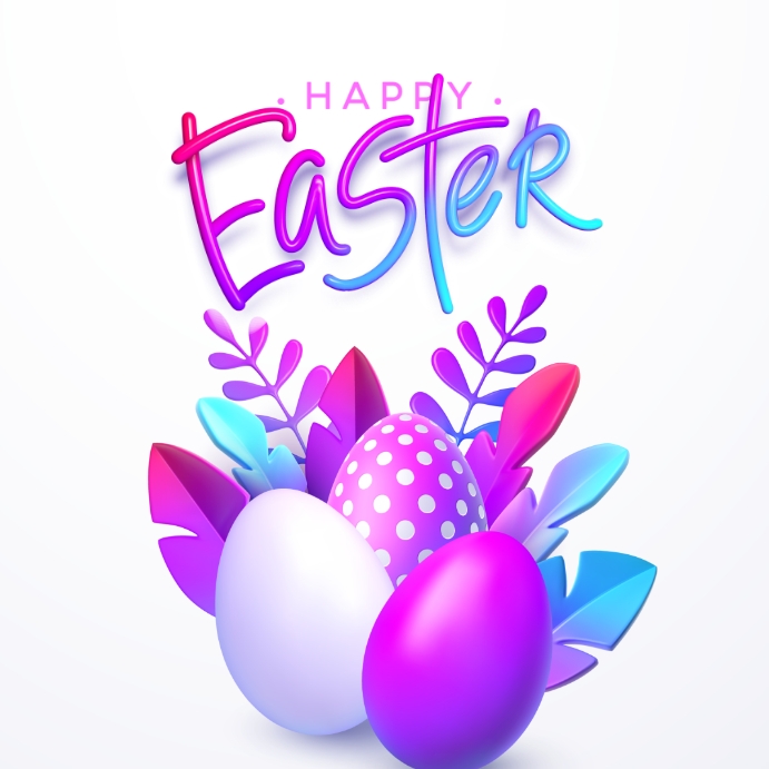 Easter background. Template | PosterMyWall