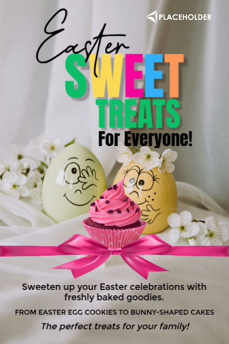 Easter Bakery Business Poster Template | PosterMyWall