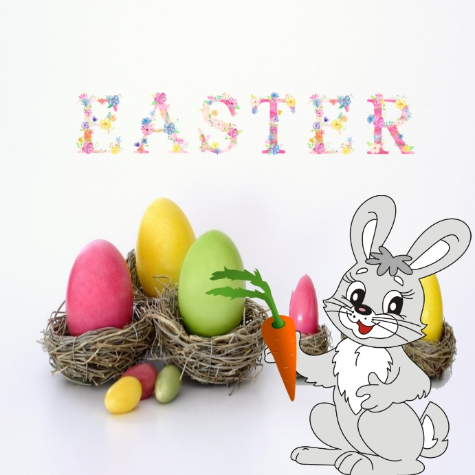 Easter basket Template | PosterMyWall