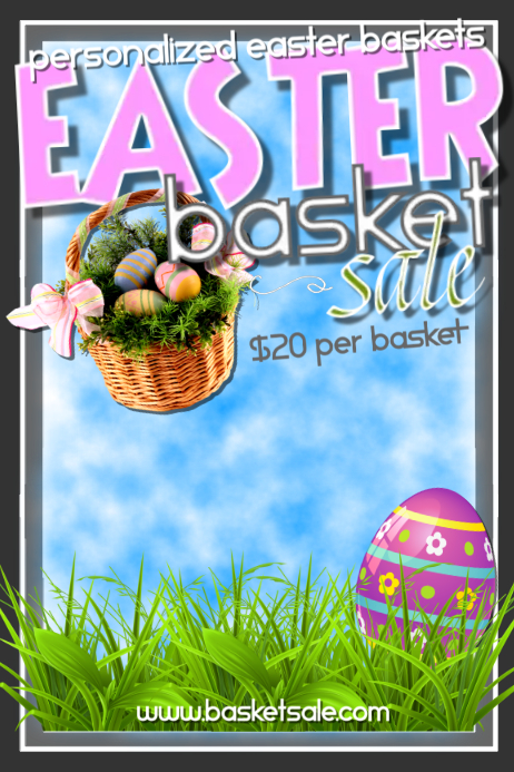 Easter Basket Sale Template | PosterMyWall