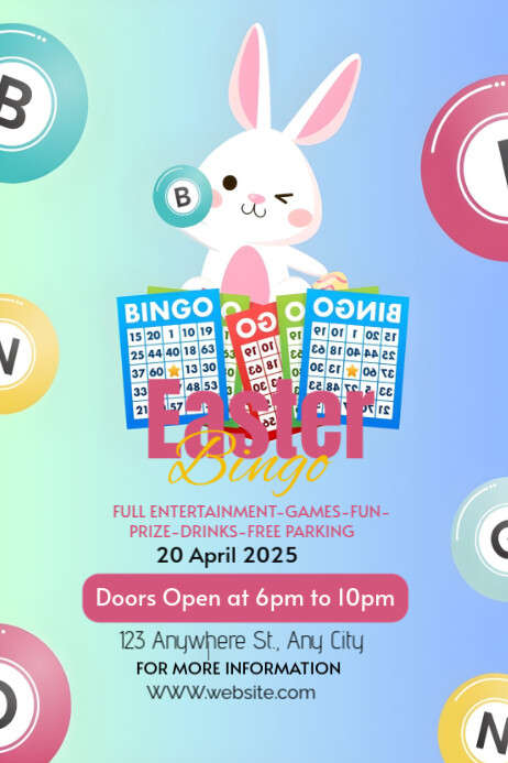 easter bingo easter sunday Template | PosterMyWall