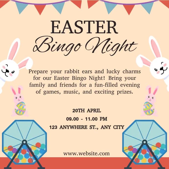 Easter Bingo Night Template | PosterMyWall