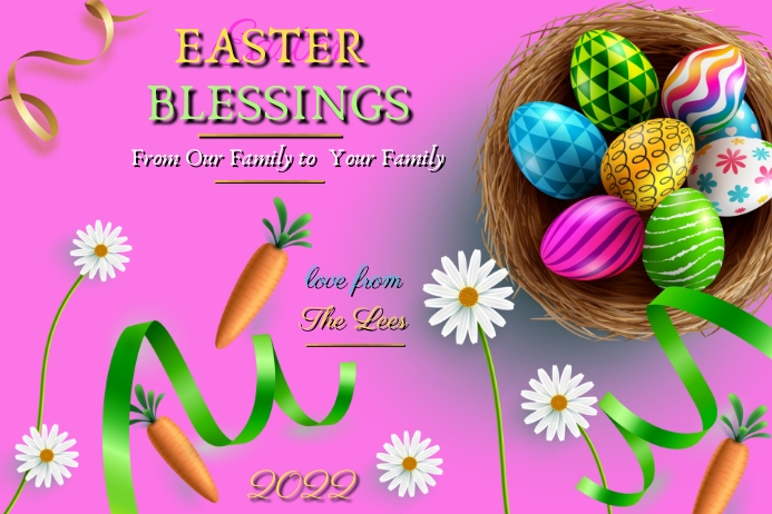 Copy of Easter Blessings | PosterMyWall