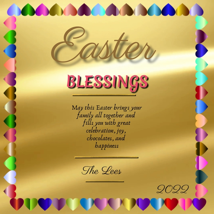 Easter Blessings Template | PosterMyWall