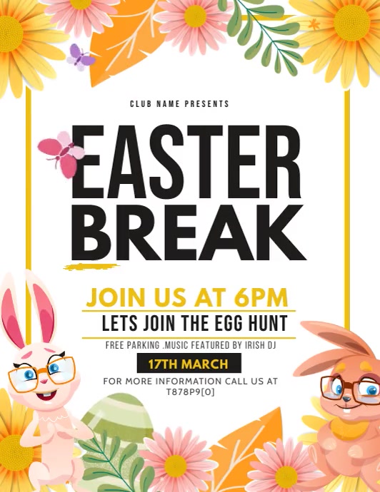 Copy of Easter break | PosterMyWall