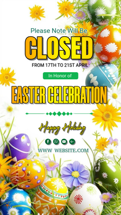Easter break Template | PosterMyWall