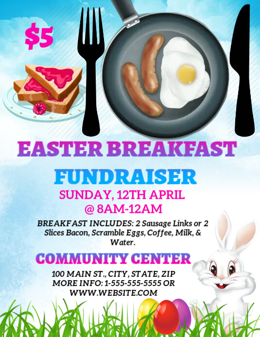 Easter Breakfast Template | PosterMyWall