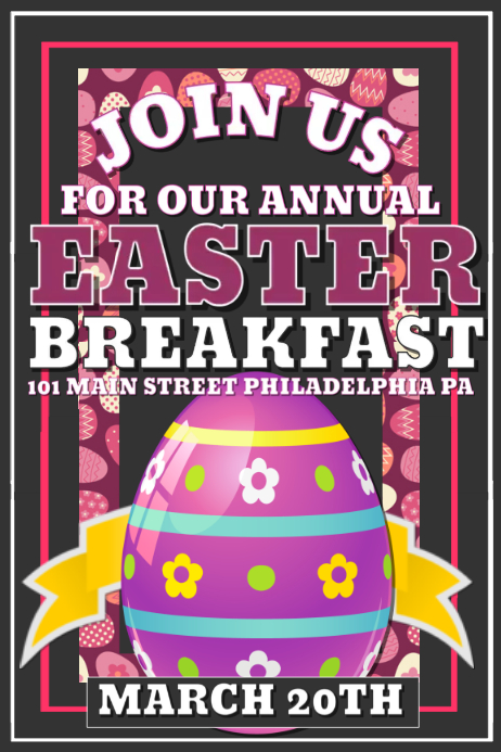 Easter Breakfast Template | PosterMyWall