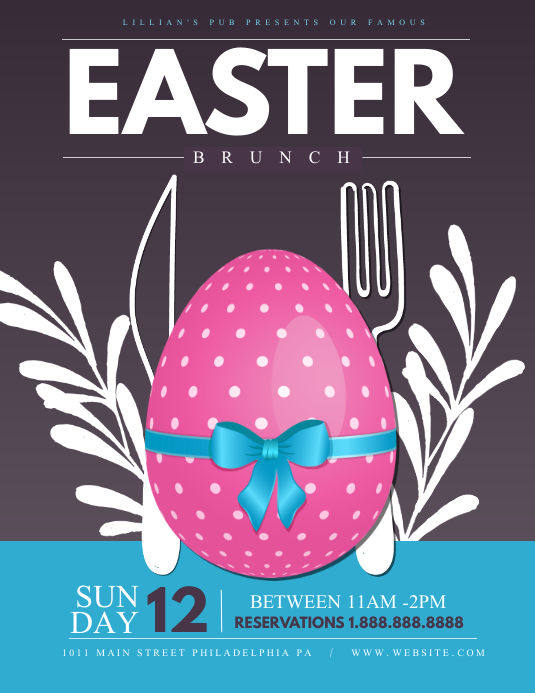 Easter Brunch Template | PosterMyWall
