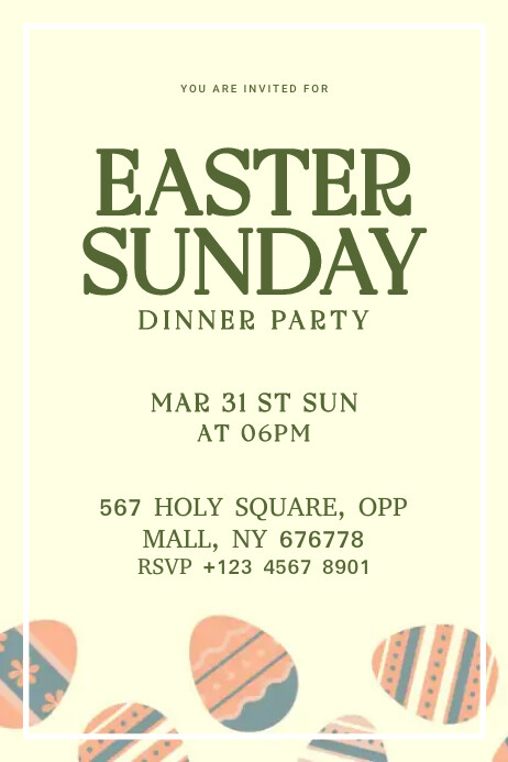 Easter Brunch Template | PosterMyWall
