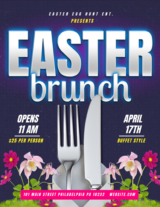 Easter Brunch Template | PosterMyWall