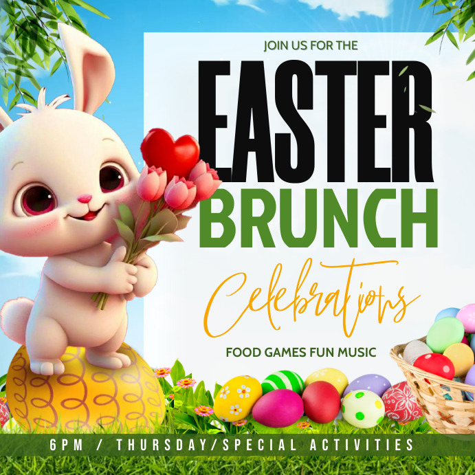 easter brunch Template | PosterMyWall