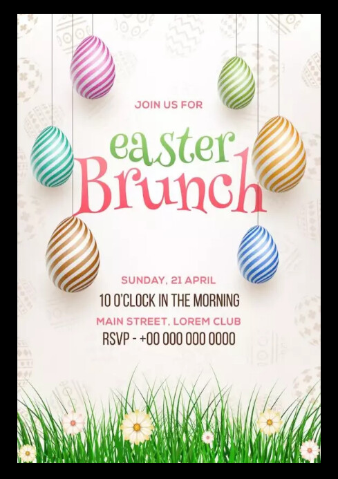 Easter brunch Template | PosterMyWall