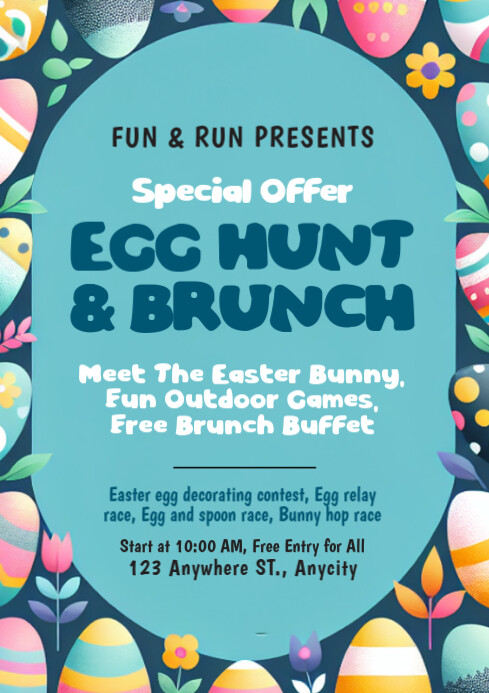 Easter Brunch Template | PosterMyWall