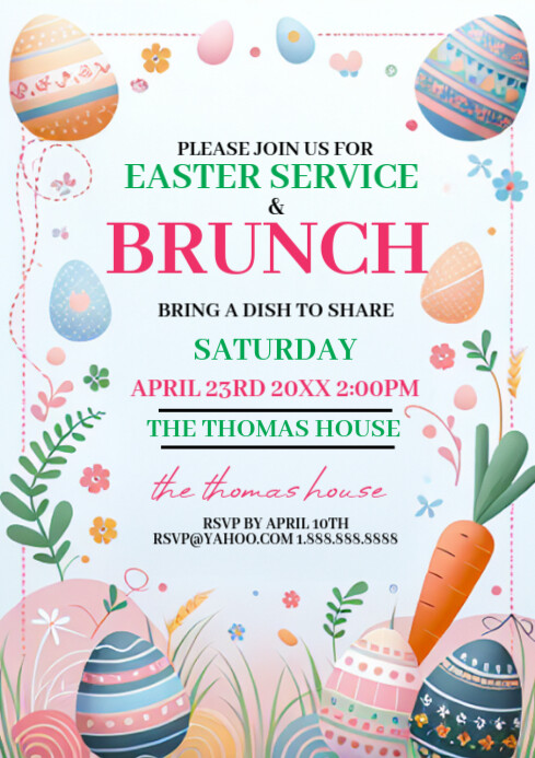 easter brunch Template | PosterMyWall