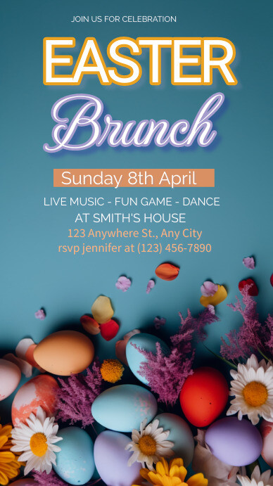 easter brunch Template | PosterMyWall