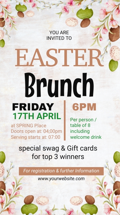 easter brunch Template | PosterMyWall