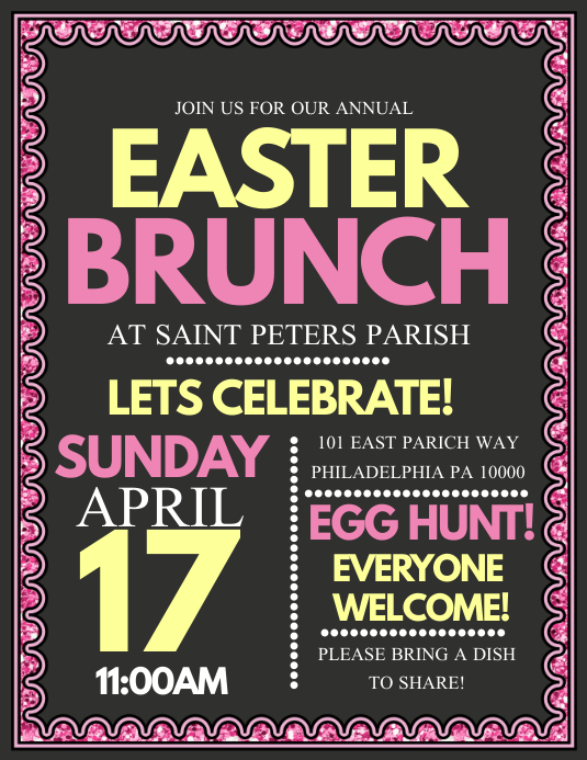 Easter Brunch Template | PosterMyWall
