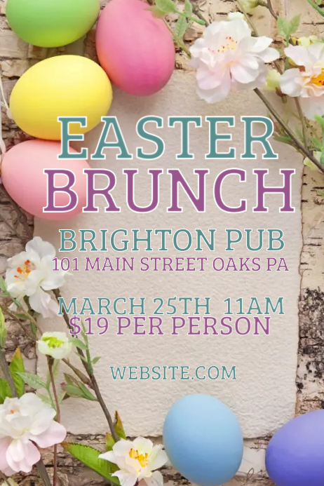 Easter Brunch Template | PosterMyWall