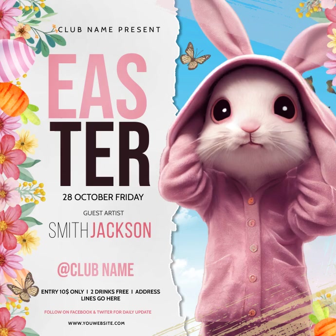 easter bunny Template | PosterMyWall