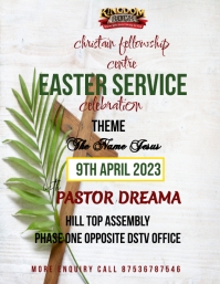 Easter Church Flyer Template | PosterMyWall