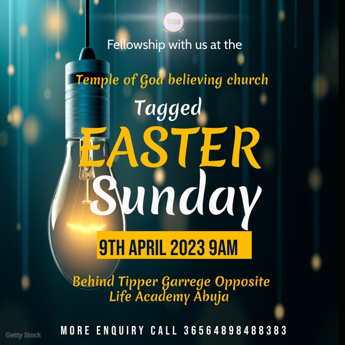 EASTER CARD/ Church flyer Template | PosterMyWall