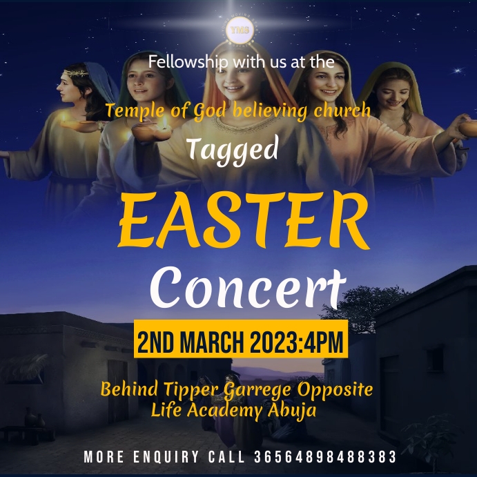 EASTER CARD/ Church flyer Template | PosterMyWall