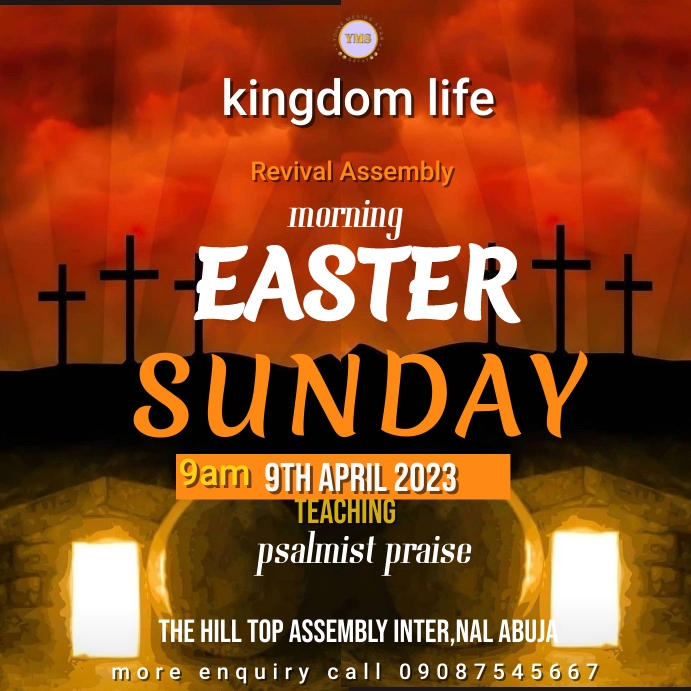 EASTER CARD/ Church flyer Template | PosterMyWall