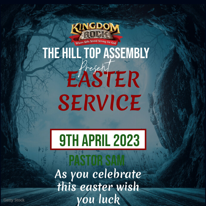 Plantilla de EASTER CARD/ Church flyer | PosterMyWall