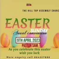 EASTER CARD/ Church flyer Template | PosterMyWall
