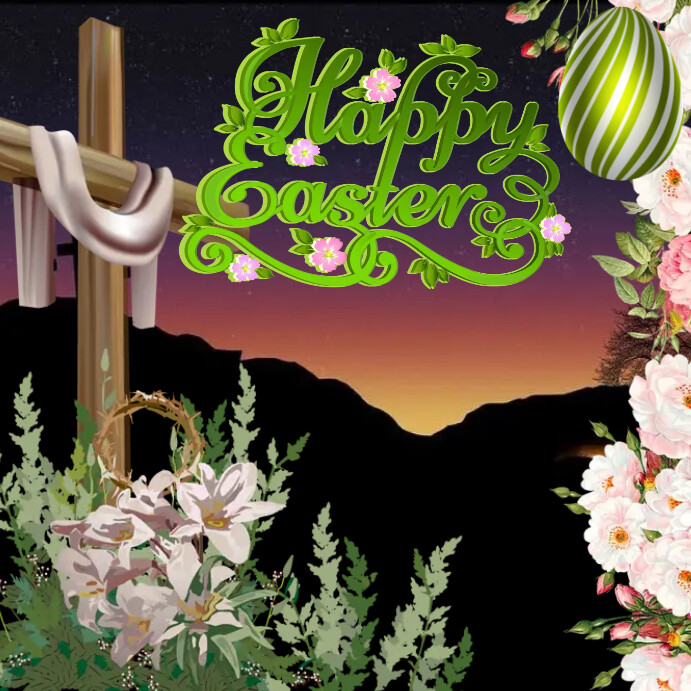 EASTER CARD/ Church flyer l Template | PosterMyWall