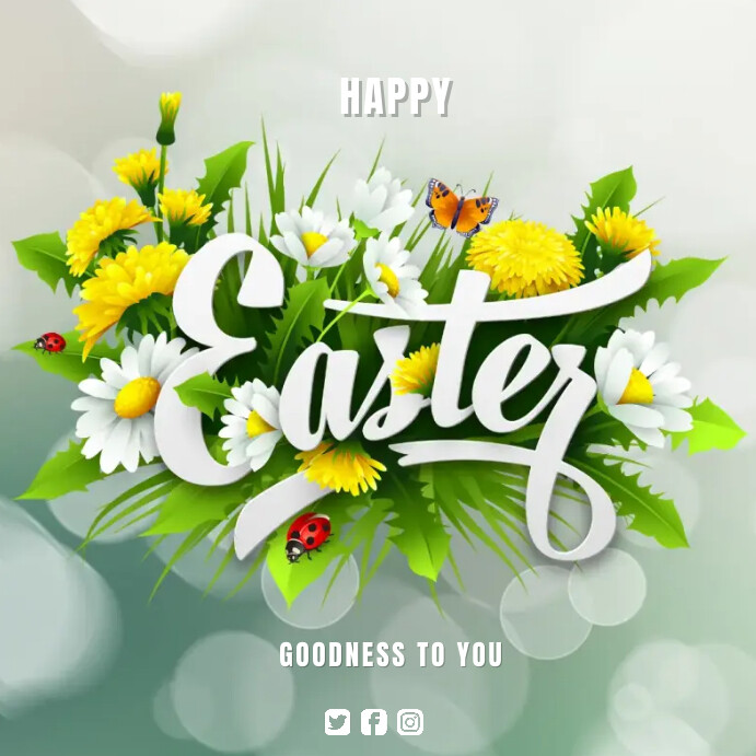 Easter card design Template | PosterMyWall