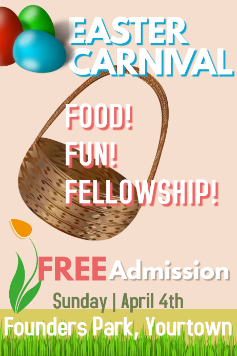 Easter Carnival Event Poster Template | PosterMyWall