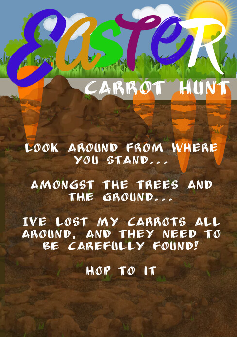 Easter Carrot Hunt Template | PosterMyWall