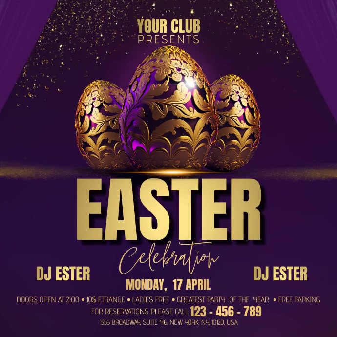 Copy of Easter celebration animation | PosterMyWall