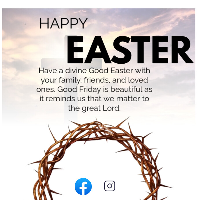 Copy of Easter celebration/church | PosterMyWall