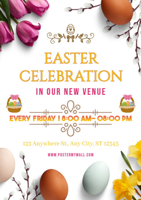 Easter Celebration Template | PosterMyWall