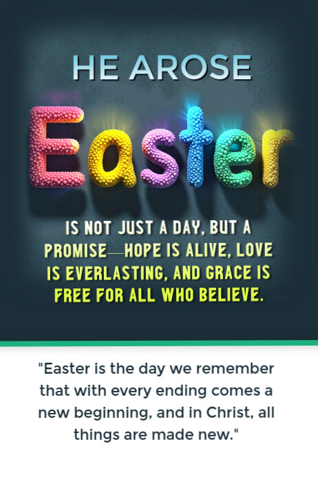 Easter celebration Template | PosterMyWall