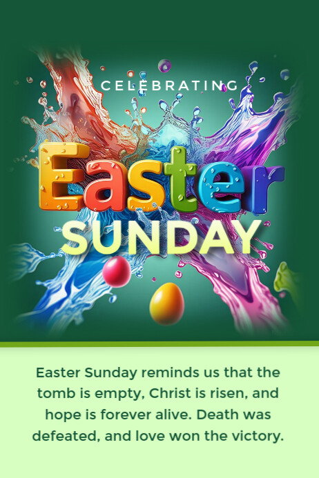 Easter celebration Template | PosterMyWall