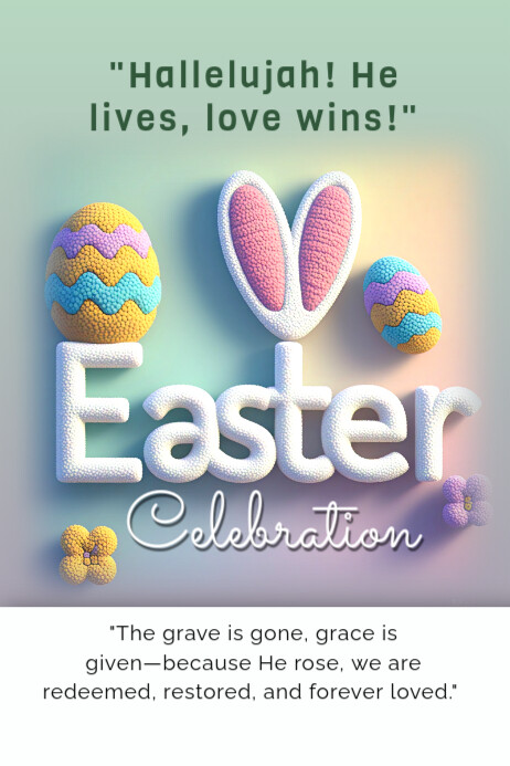 Easter celebration Template | PosterMyWall