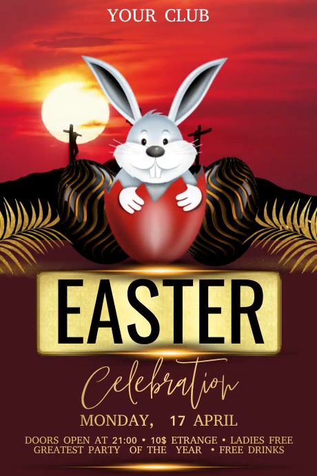 Easter celebration Template | PosterMyWall