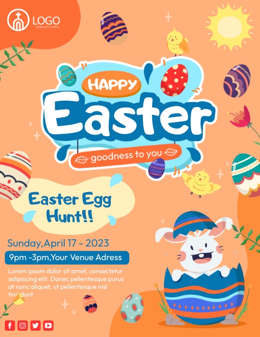 Easter Celebration Design Template | PosterMyWall